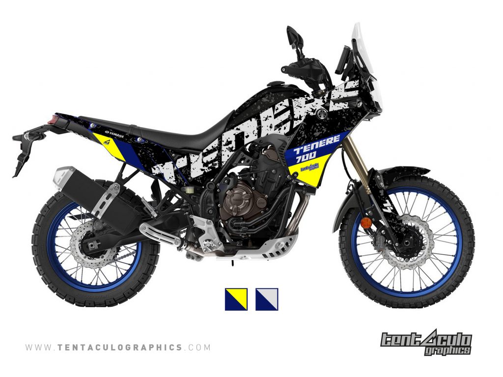 Yamaha T7 Graphics Kit Grunge – Tentáculo Graphics
