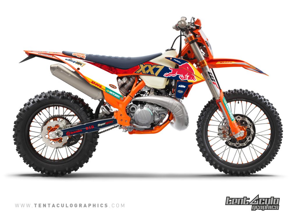 KTM SX/EXC Graphics Kit RedBull Factory Replica – Tentáculo Graphics